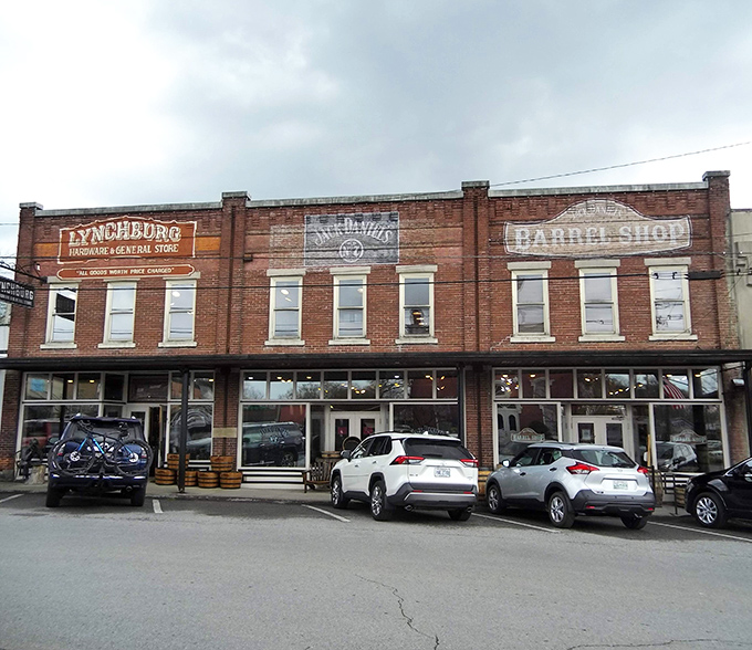 Historic Lynchburg storefronts stand shoulder-to-shoulder like old friends sharing decades of stories together.