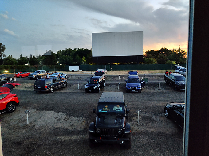 Jeep owners get front-row seats to Madera's big-screen adventure, where clouds threaten but can't dampen the excitement of movie night.