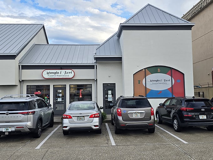 Mangia & Bevi's clean lines hint at the authentic Neapolitan traditions being honored inside daily.