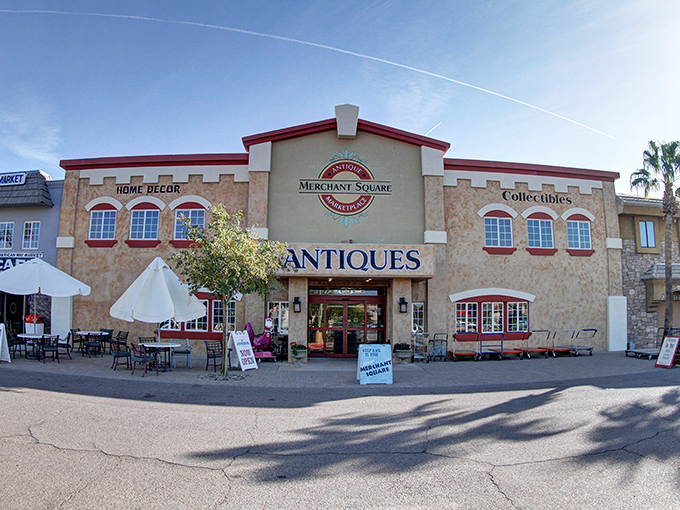 Merchant Square looks like Downton Abbey decided to open an antique mall in sunny Chandler.