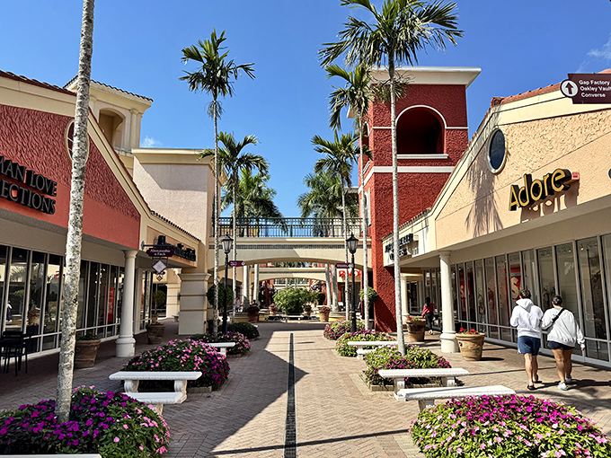 Mediterranean meets Florida in this shopping wonderland. Those pristine buildings hide colorful bargains within.