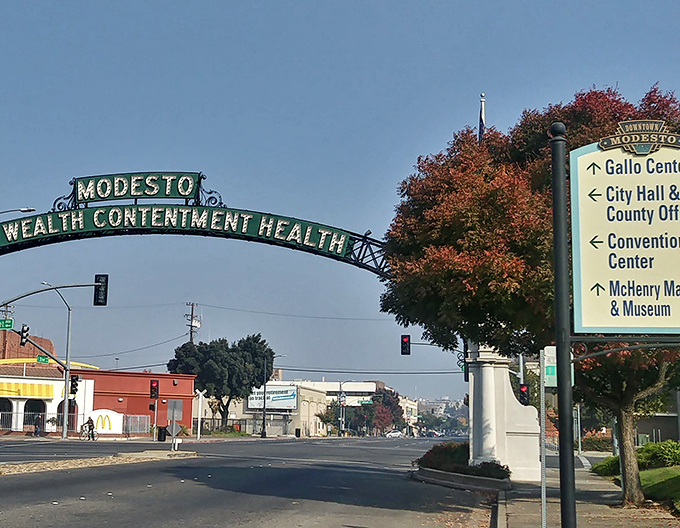 Modesto's revitalized downtown welcomes visitors with historic charm and contemporary small-town energy.
