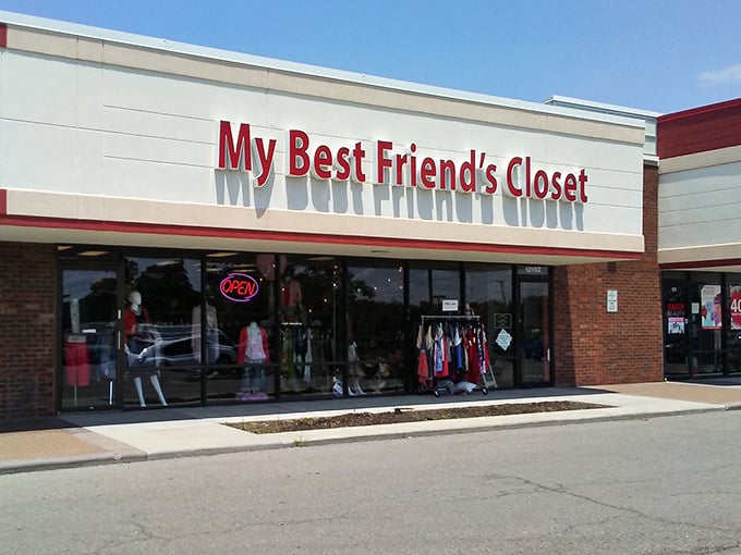 My Best Friend's Closet offers a boutique experience without the boutique prices. That storefront has rescued many a last-minute special occasion outfit crisis!