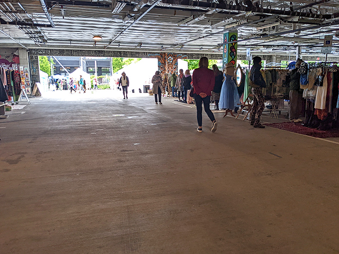 Portland Flea's outdoor market creates a festival atmosphere for serious shoppers and casual browsers alike. Sunshine and secondhand&mdash;Portland's perfect pairing!