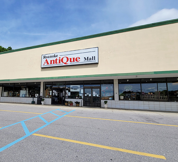 Clean, bright spaces like this make antique shopping feel sophisticated rather than overwhelming or cluttered.