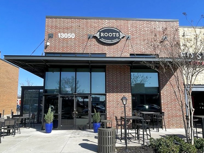 Clean lines and brick elegance suggest this isn't your average chicken joint &ndash; it's an experience.