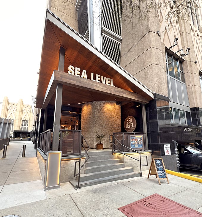 Modern meets maritime in Charlotte's sleek answer to coastal dining done right. Photo credit: Satish Shikhare