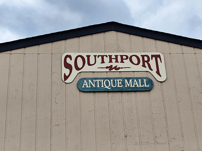 Southport Antique Mall keeps it simple outside&mdash;like that unassuming restaurant that turns out to have the best food in town.