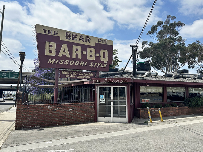 That vintage sign has been calling BBQ lovers home for decades &ndash; and the burnt ends prove why.