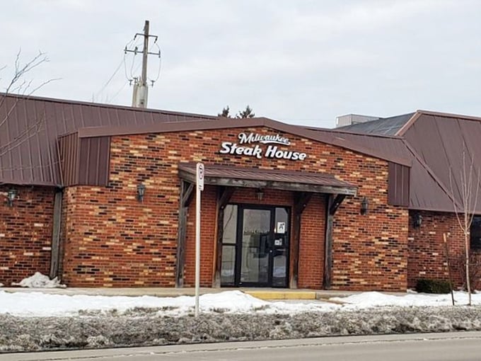 Milwaukee Steakhouse's solid brick construction promises the kind of serious beef craftsmanship that makes this city proud.