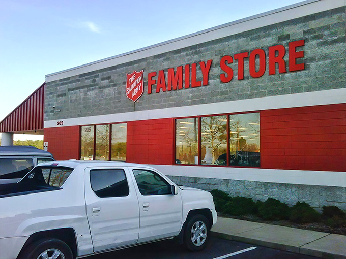 The Thrift Shoppe's humble brick exterior conceals a universe of unexpected discoveries and delightful deals.