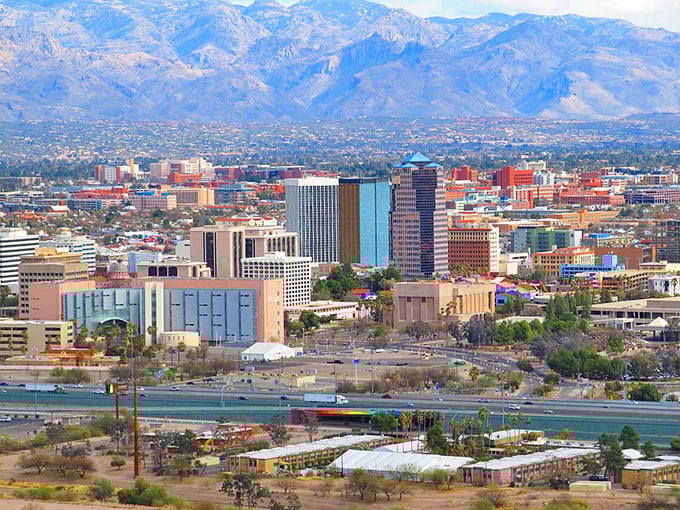 Tucson's downtown skyline rises from the desert like a mirage, but the affordable living costs are refreshingly real. 