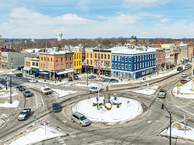 Urbana's colorful downtown square creates a vibrant hub where community gatherings feel like family reunions every single day.
