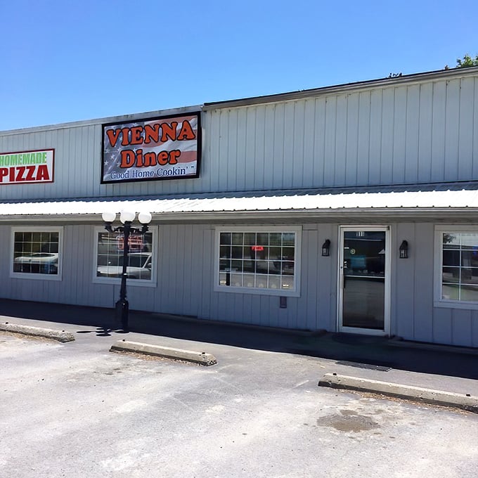 Simple white siding houses some seriously satisfying comfort food - never judge a diner by its cover.