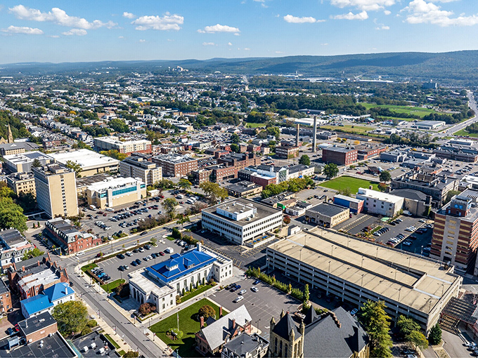 Wilkes-Barre sits pretty in the Wyoming Valley where mountains hug your budget tight.