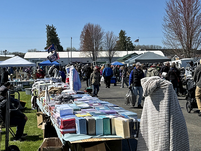 Spring crowds gather like migrating birds, all drawn to the irresistible call of incredible deals.