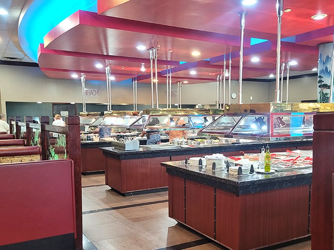 No-nonsense exterior, maximum flavor interior - sometimes the best buffets don't need fancy facades.