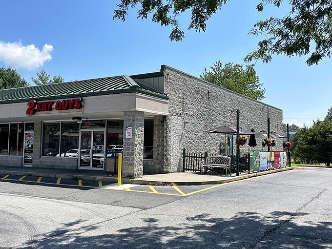 The name says it all, and that solid stone exterior promises portions that deliver.