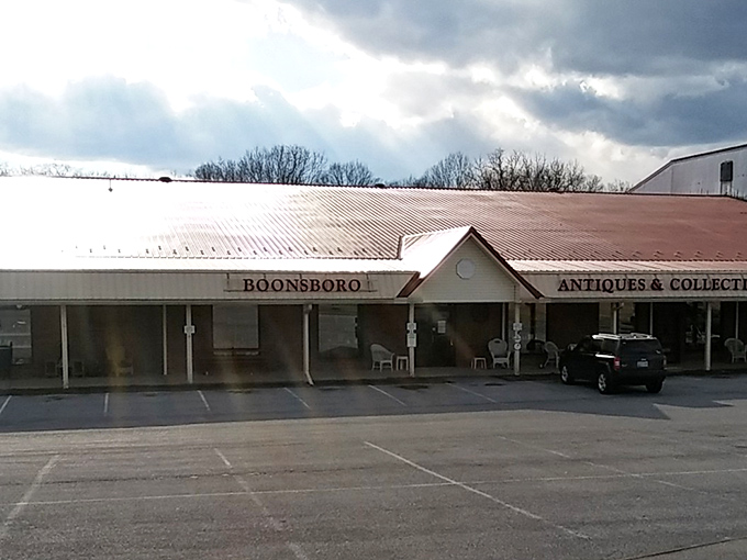 Mountain backdrop frames this antique lover's paradise where every piece has a story worth discovering and sharing.