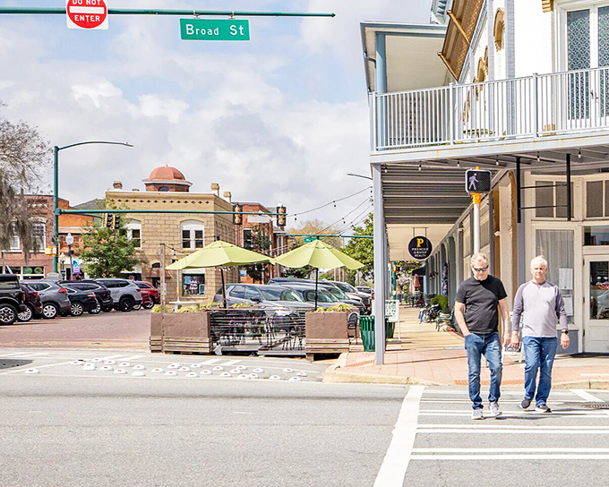 Bainbridge's historic downtown square invites you to sit a spell and watch the world slow down.