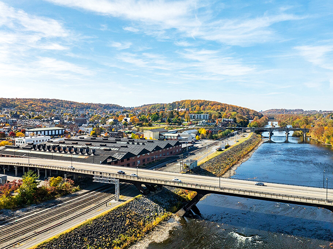From above, Bethlehem reveals its thoughtful layout and historic core. The former steel town has reinvented itself beautifully.