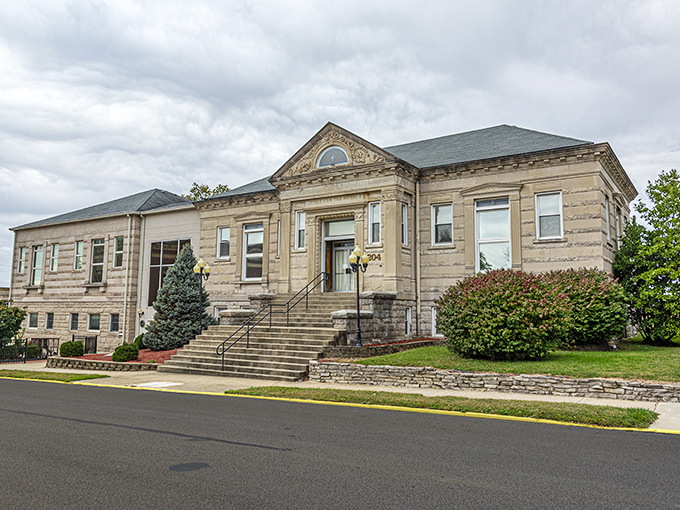 Take a stroll past the historic Brazil Public Library, where you can explore local history and enjoy its beautiful architecture.