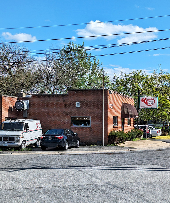 The simple brown awning doesn't advertise it, but this is where the Casapulla sandwich legacy began. Some origin stories don't need special effects.