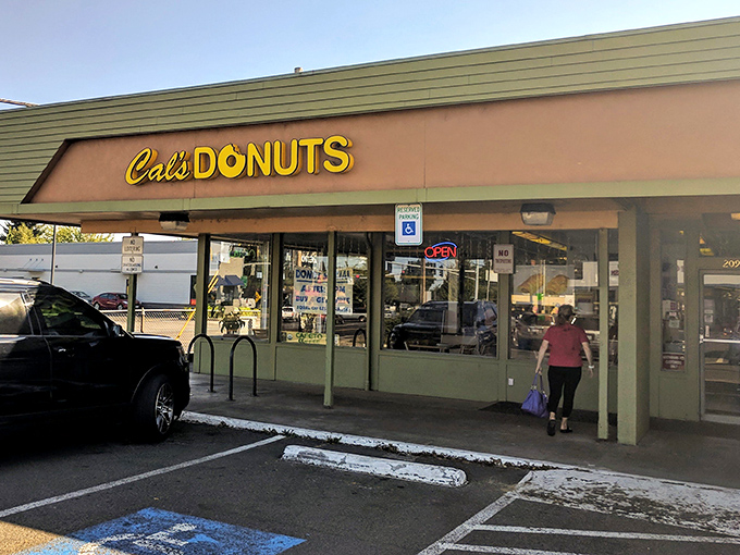 The simple storefront of Cal's Donuts belies the extraordinary old-fashioned treats waiting inside this Eugene institution.