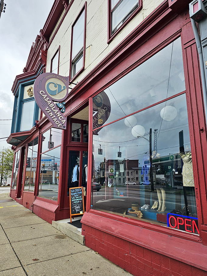 Casablanca's charming facade promises curated finds rather than typical thrift store chaos inside.
