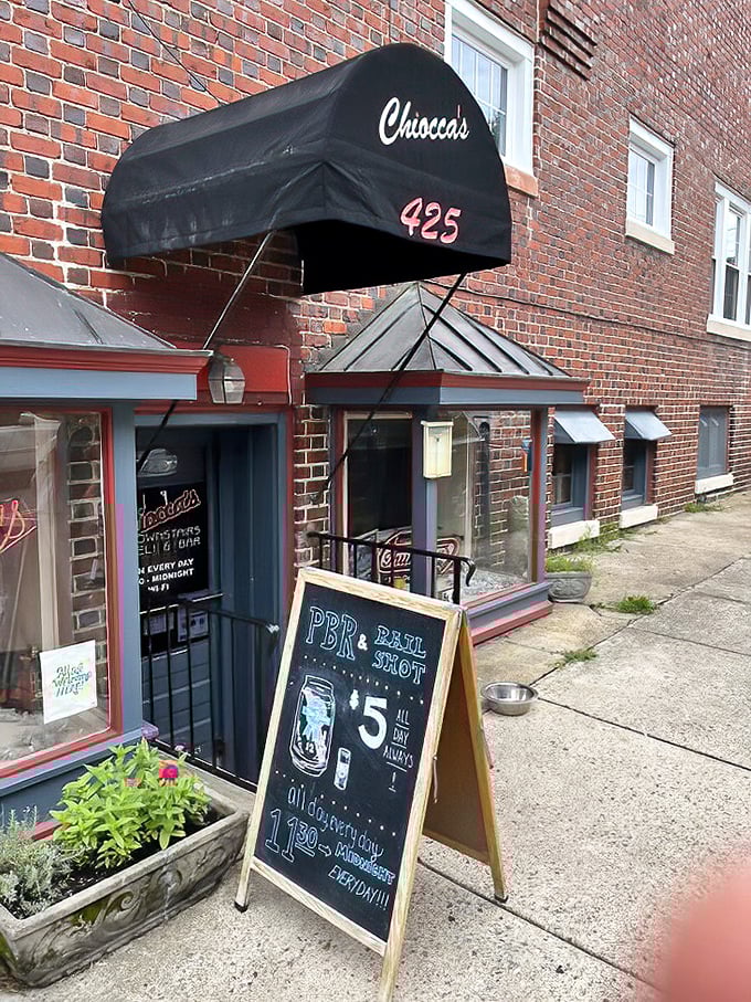 The traditional storefront design promises old-school deli goodness where recipes haven't changed with every food trend.