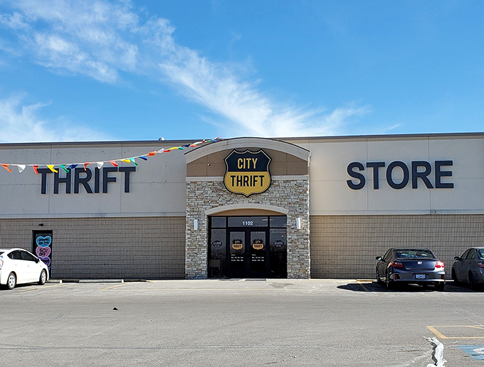 That warehouse-style building promises endless exploration - like Costco for vintage finds and forgotten treasures.