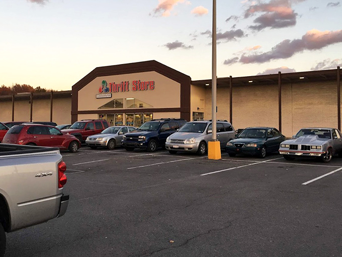 As the sun sets on this Selinsgrove thrift store, the parking lot fills with savvy shoppers hunting for evening bargains.