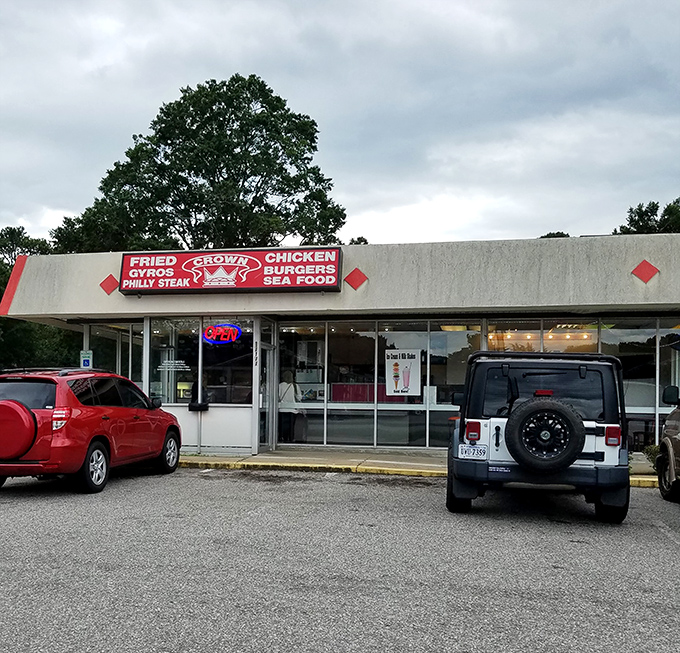 No-nonsense exterior hiding crispy treasures inside &ndash; sometimes the best things come in simple packages.