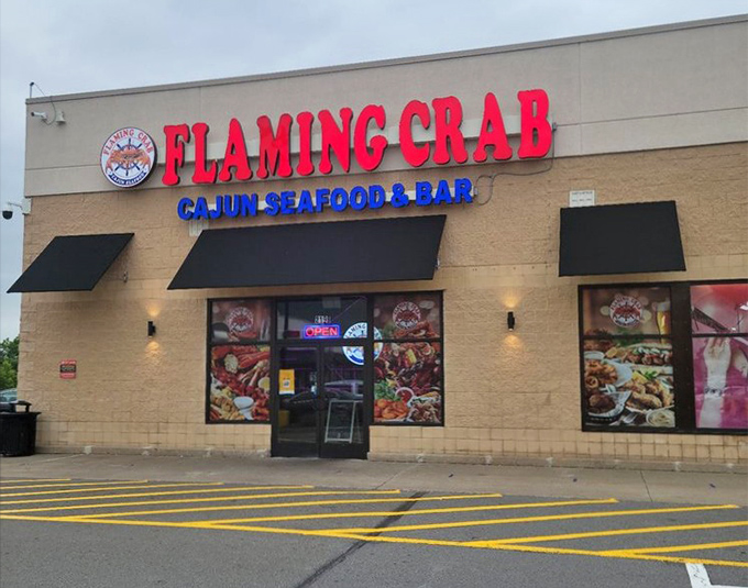 Strip mall exterior, Louisiana soul &ndash; sometimes the best seafood adventures hide in plain sight.