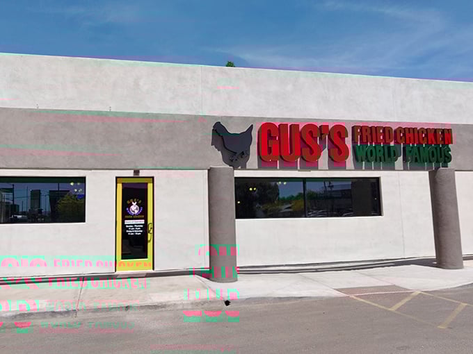 That simple storefront design lets the legendary chicken do all the talking for itself.