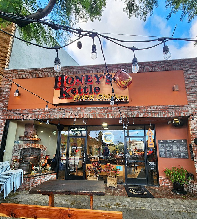 String lights and exposed brick whisper "neighborhood gem" while the chicken screams "culinary perfection" with every bite.
