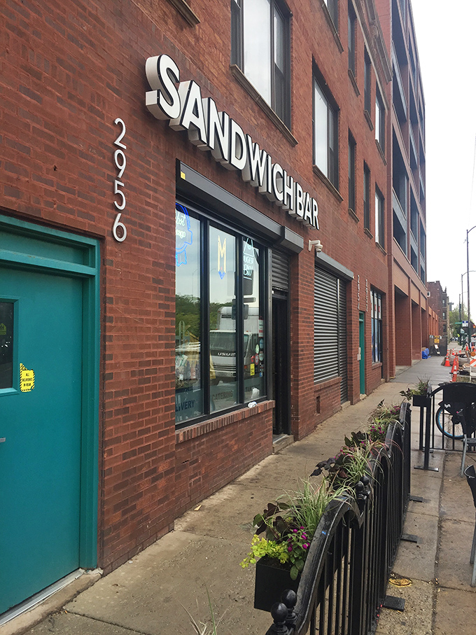 The simple "Sandwich Bar" sign tells you everything you need to know &ndash; no gimmicks, just incredible sandwiches inside.