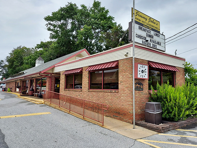 Brick buildings with character like this have stories baked into every wall and flavor memory.