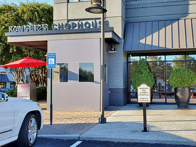 The contemporary lines of Kaiser's Chophouse hint at the precision inside &ndash; where steaks are treated with scientific reverence.