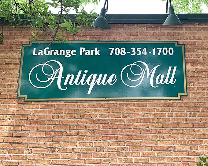 That simple green sign doesn't need to shout&mdash;the treasures inside this brick building do all the talking.