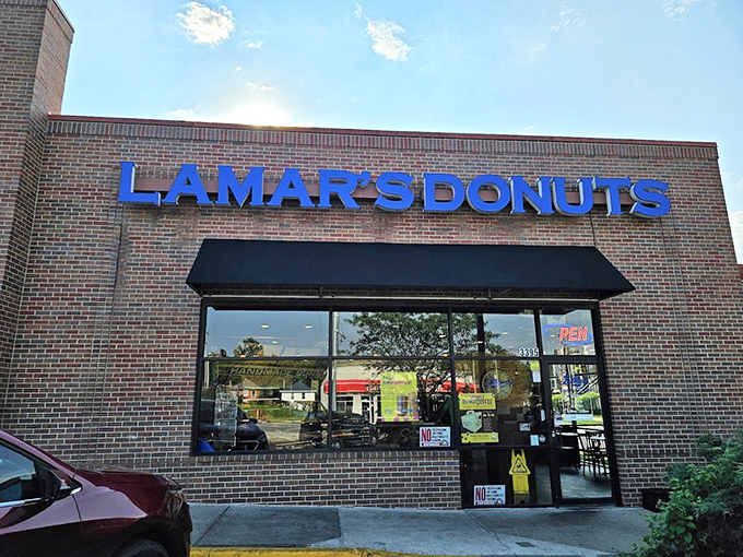 LaMar's brick exterior hides a wonderland of donut delights that locals line up for at dawn.