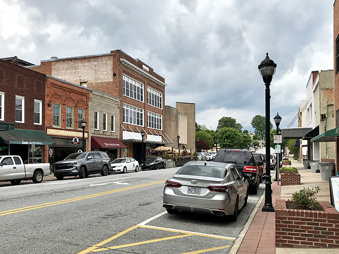 Rolling hills frame this charming downtown where mountain hospitality meets wallet-friendly living costs.