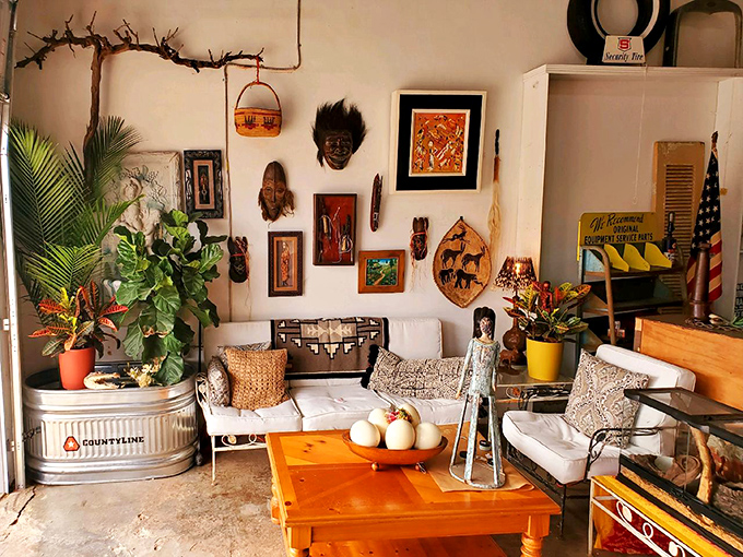 Eclectic treasures blend together like a perfectly curated museum of everyday life and memories.