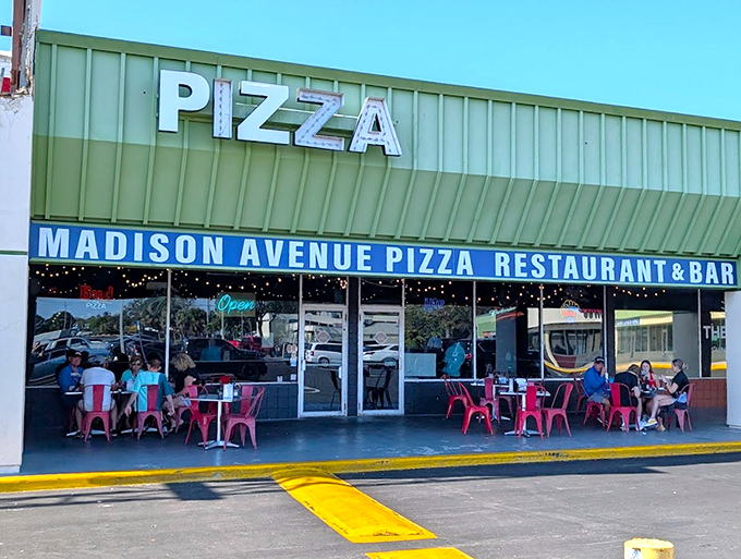 Sometimes the most extraordinary pizza experiences come wrapped in the most ordinary-looking packages – this proves it.