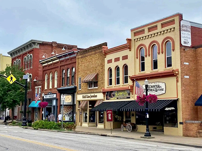 Brick buildings and tree-lined streets make Marietta feel like a movie set from America's golden age.