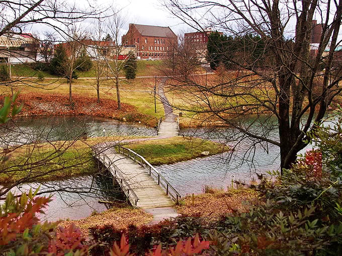 Pathways wind through Maryville's green spaces, offering peaceful retreats just steps away from the city's charming downtown area.