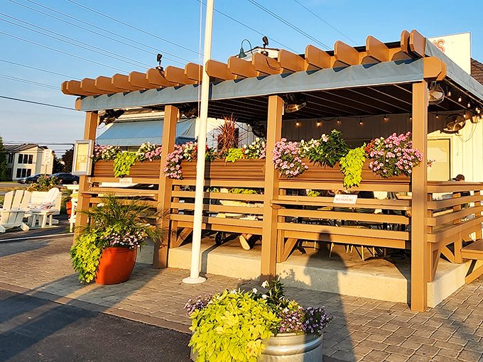 Those picnic tables have heard more fish tales than a maritime museum - guaranteed. 