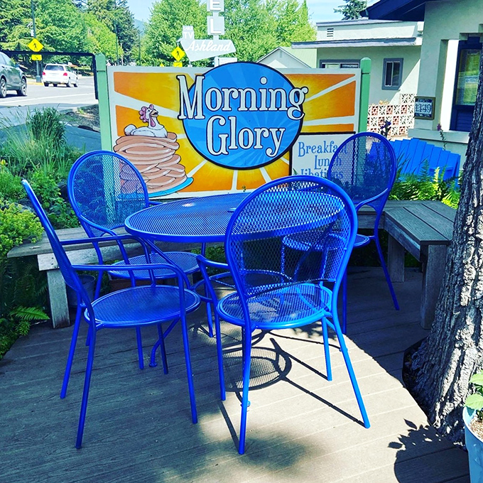 That sunny pancake sign isn't just advertising &ndash; it's a declaration that breakfast dreams really do come true.