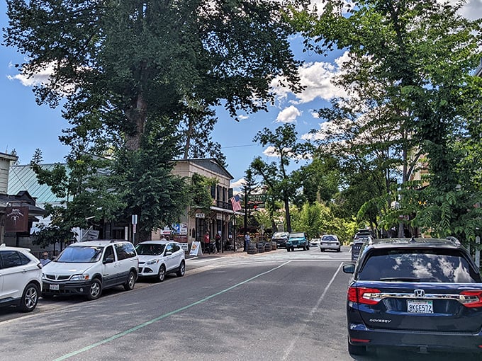 With its giant trees and classic storefronts, Murphys feels like the kind of place where time just slows down.