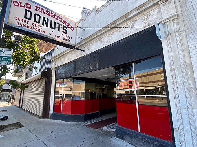 The entrance tells you everything&mdash;this is old-school donut craftsmanship at its finest, where tradition trumps trends every time.